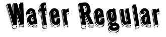 Wafer Regular: Free Font Download | MaisFontes