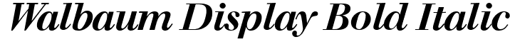 Walbaum Display Font Family: Free Download | MaisFontes