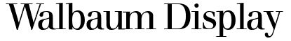 Walbaum Display: Free Font Download | MaisFontes
