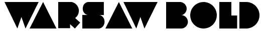 WARSAW BOLD Font: Free Download | MaisFontes