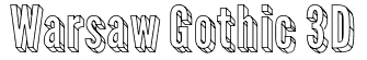 Warsaw Gothic 3D Font: Free Download | MaisFontes