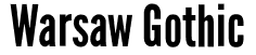 Warsaw Gothic Font: Free Download | MaisFontes