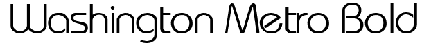 Washington Metro Bold: Download Free Font | MaisFontes