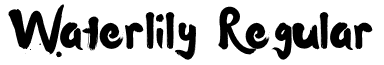 Waterlily Regular Font: Free Download | MaisFontes