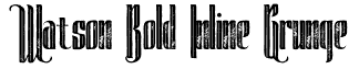 Watson Bold Inline Grunge: Free Font Download | MaisFontes
