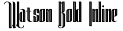 Watson Bold Inline: Descargar Fuente Gratis | MaisFontes