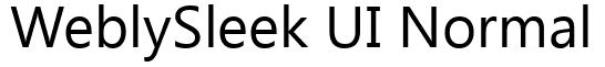 WeblySleek UI Normal Font: Free Download | MaisFontes