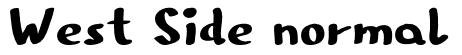 West Side normal Font: Free Download | MaisFontes