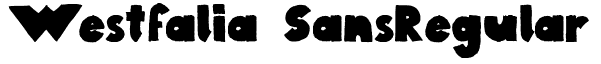 Westfalia SansRegular Font: Free Download | MaisFontes
