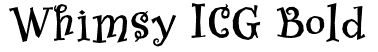 Whimsy ICG Bold: Free Font Download | MaisFontes