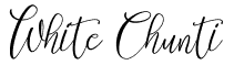 White Chunti: Free Font Download | MaisFontes