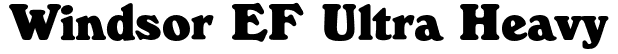 Windsor EF Ultra Heavy: Free Font Download | MaisFontes