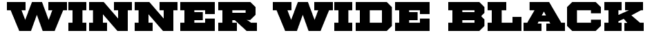Winner Wide Black Font: Free Download | MaisFontes