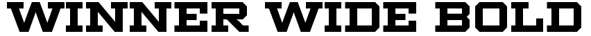 Winner Wide Bold Font: Free Download | MaisFontes