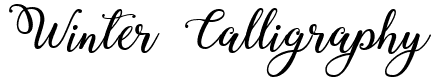 Winter Calligraphy: Free Font Download | MaisFontes