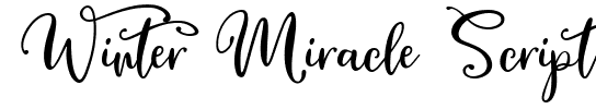 Winter Miracle Script Font: Free Download | MaisFontes