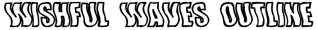 Wishful Waves Outline: Free Font Download | MaisFontes