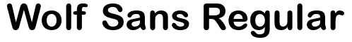 Wolf Sans Regular: Baixar Fonte Grátis | MaisFontes