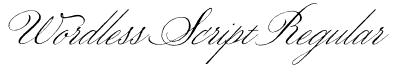 Wordless Script Regular Font: Free Download | MaisFontes