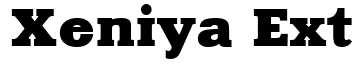 Xeniya Ext: Free Font Download | MaisFontes