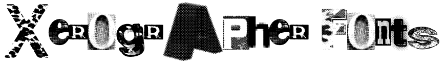 Xerographer Fonts: Free Font Download | MaisFontes