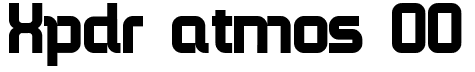 Xpdr atmos 00: Free Font Download | MaisFontes