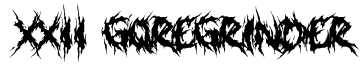 XXII GoreGrinder Font: Free Download | MaisFontes