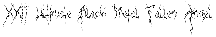 XXII Ultimate Black Metal Fallen Angel: Free Font Download | MaisFontes