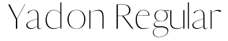 Yadon Regular: Free Font Download | MaisFontes