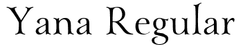 Yana Regular: Download Free Font | MaisFontes