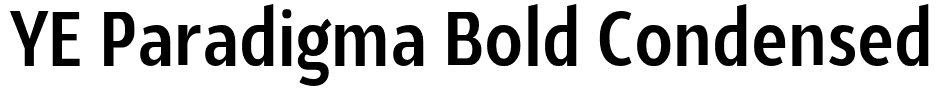 YE Paradigma Bold Condensed: Free Font Download | MaisFontes
