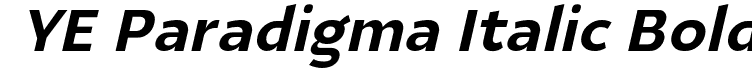 YE Paradigma Italic Bold: Free Font Download | MaisFontes