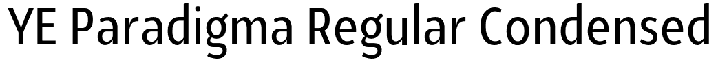 YE Paradigma Regular Condensed: Free Font Download | MaisFontes