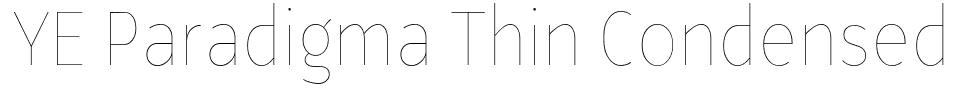 YE Paradigma Thin Condensed: Free Font Download | MaisFontes