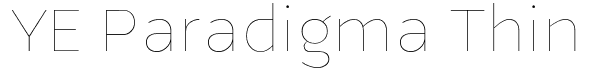 YE Paradigma Thin: Free Font Download | MaisFontes