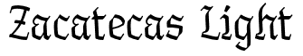 Zacatecas Light: Free Font Download | MaisFontes