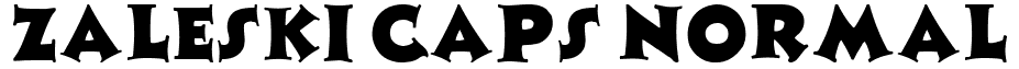 Zaleski Caps Normal: Free Font Download | MaisFontes