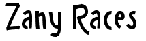 Zany Races Font: Free Download | MaisFontes