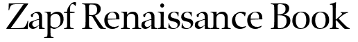 Zapf Renaissance Book Font: Free Download | MaisFontes
