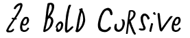 Ze Bold Cursive: Baixar Fonte Grátis | MaisFontes