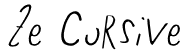 Ze Cursive: Free Font Download | MaisFontes