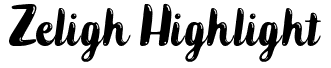 Zeligh Highlight: Free Font Download | MaisFontes