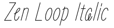 Zen Loop Italic: Free Font Download | MaisFontes