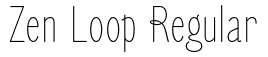 Zen Loop Regular: Baixar Fonte Grátis | MaisFontes
