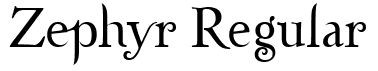 Zephyr Regular：免费字体下载 | MaisFontes