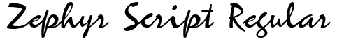 Zephyr Script Regular: Baixar Fonte Grátis | MaisFontes