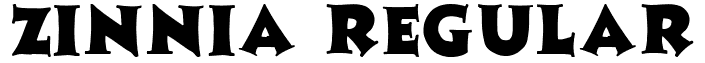 ZINNIA Regular Font: Free Download | MaisFontes