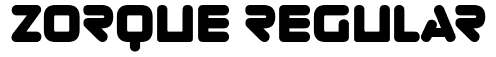 Zorque Regular: Free Font Download | MaisFontes