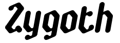 Zygoth Font: Free Download | MaisFontes
